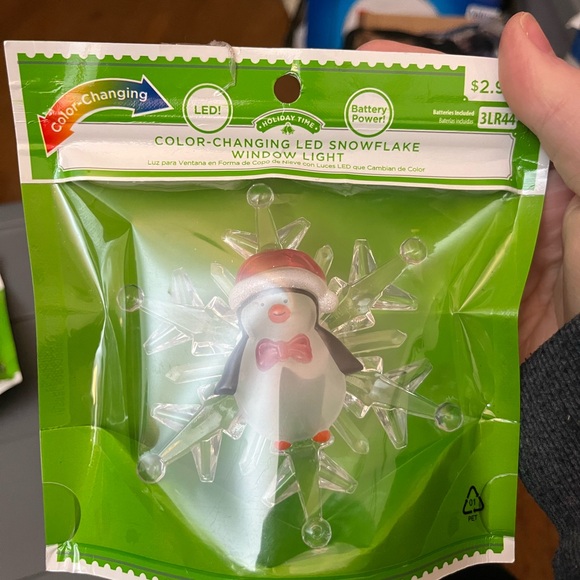 Holiday | Color Changing Led Window Ornament Penguin Snowflake | Poshmark